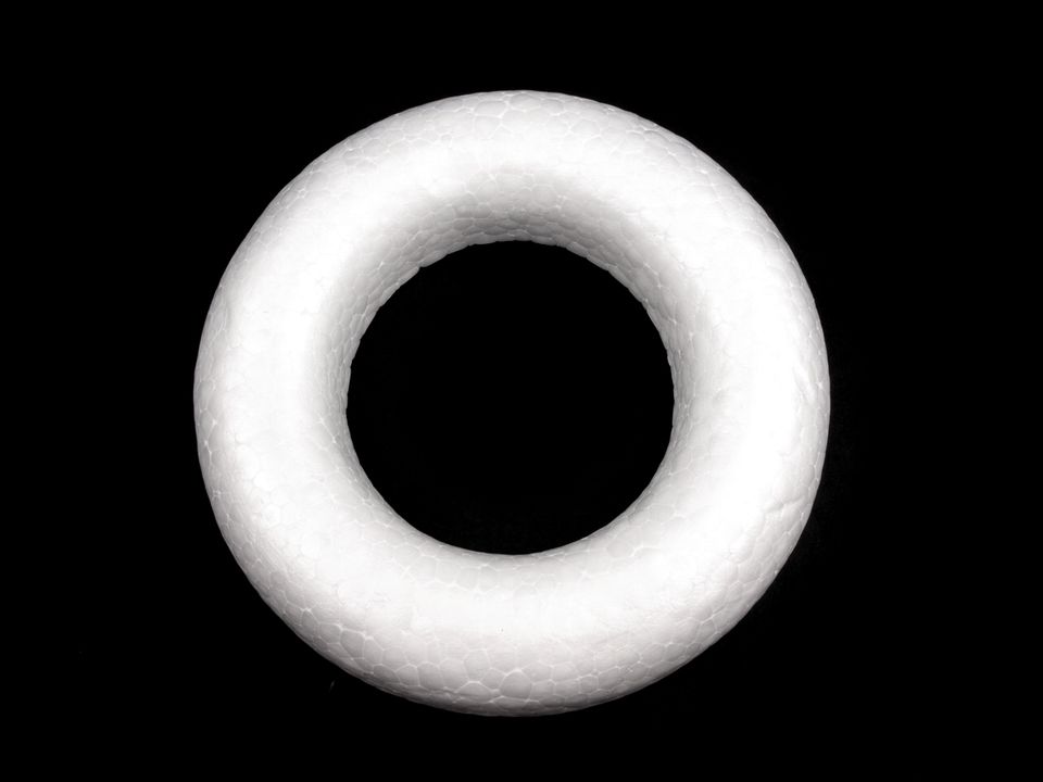 DIY Polystyrene / Styrofoam Wreath Ø14.5 cm | STOKLASA Haberdashery and ...